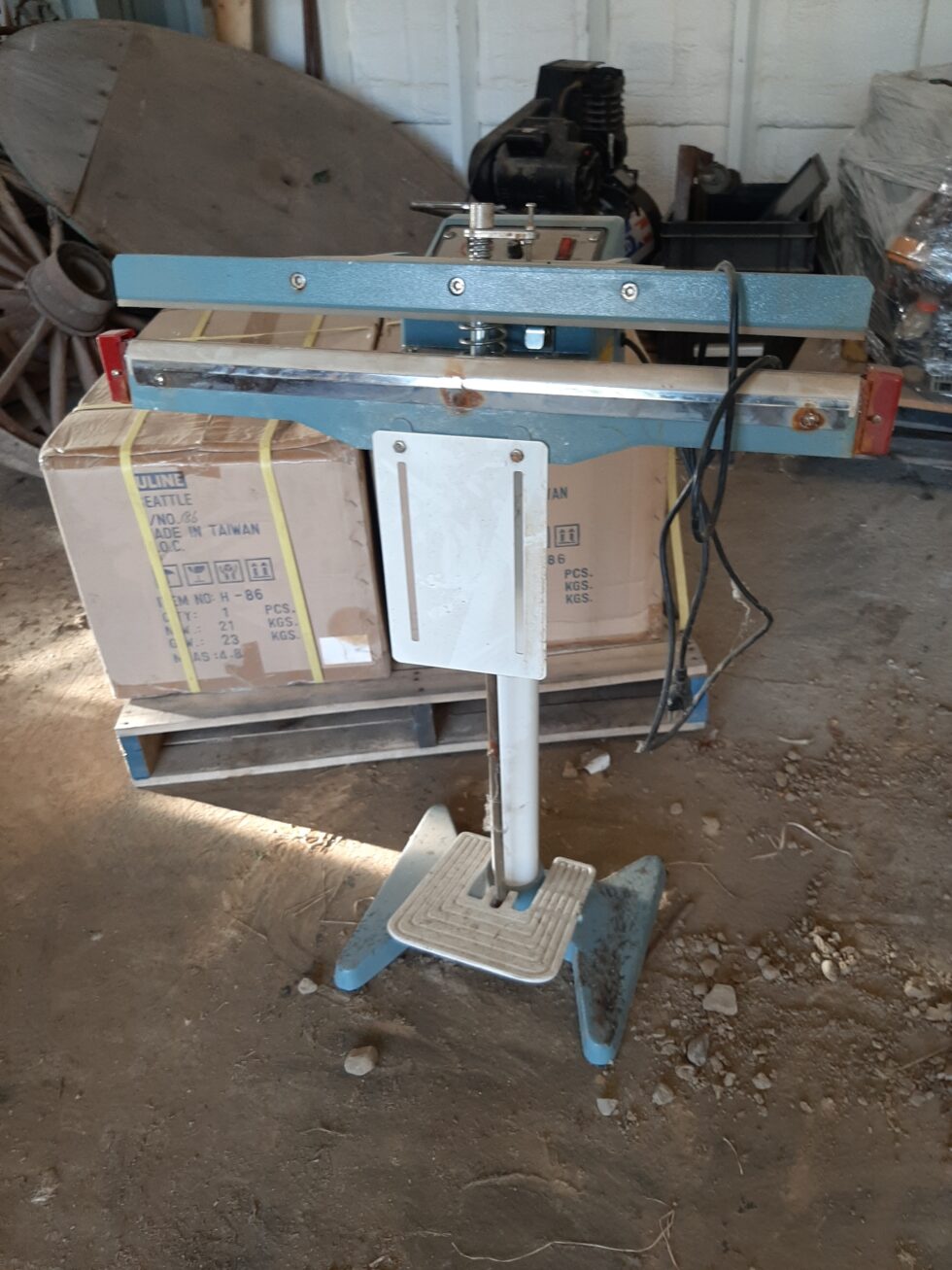 The WOOD-PAKER Firewood bundler - Contact B&B Mfg at 716-373-5881